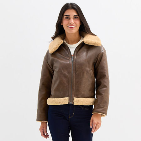 Click here for Levis Womens Regular Reversible Sherpa to Faux Lea... prices