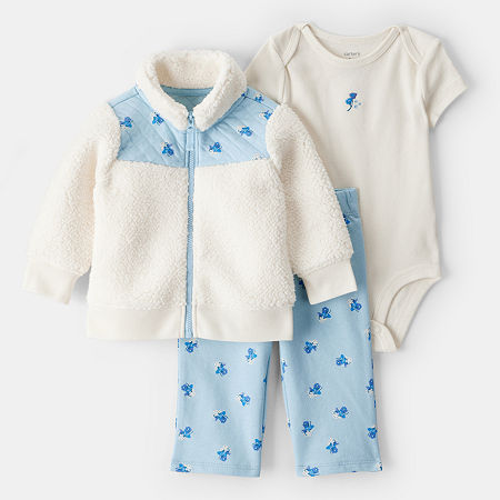 Click here for Carters Baby Girls 3-pc. Legging Set  3 Months  Bl... prices