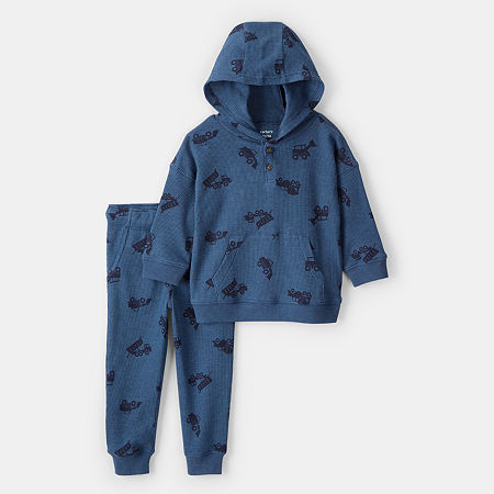 Carters Toddler Boys Hoodie and Joggers  2-Piece Set - Navy