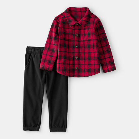 Click here for Carters Fleece Toddler Boys 2-pc. Pant Set  2t  Re... prices