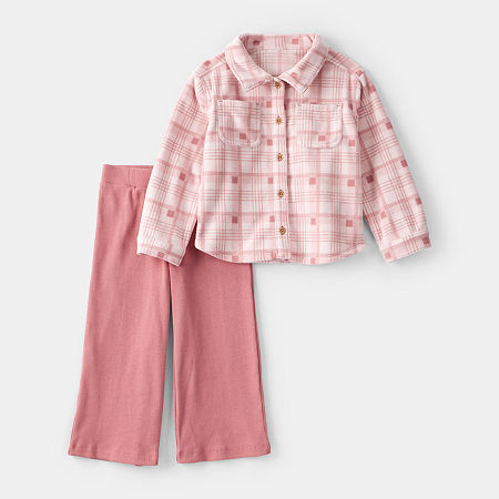 Click here for Carters Fleece Shirt Jacket Toddler Girls 2-pc. Pa... prices