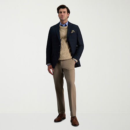 Click here for Haggar JMH Flannel Mens Straight Fit Flat Front Pa... prices