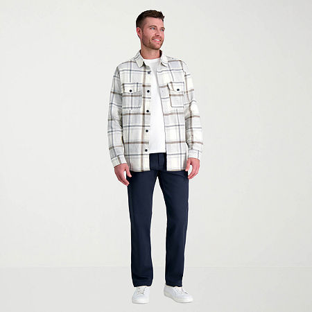 Click here for Haggar Mens Life Khaki Straight Fit Comfort Pant -... prices