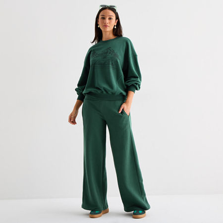 Click here for Arizona Womens Juniors Low Rise Fleece Sweatpant... prices