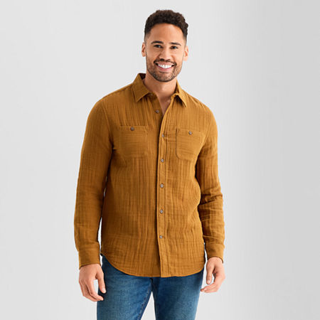 Click here for St. Johns Bay Double Cloth Mens Long Sleeve Classi... prices