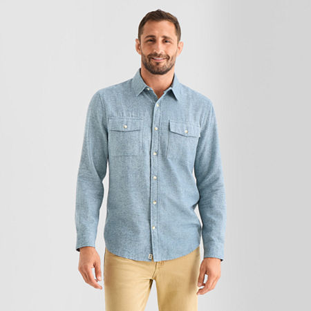 Click here for mutual weave Mens Long Sleeve Classic Fit Button-D... prices