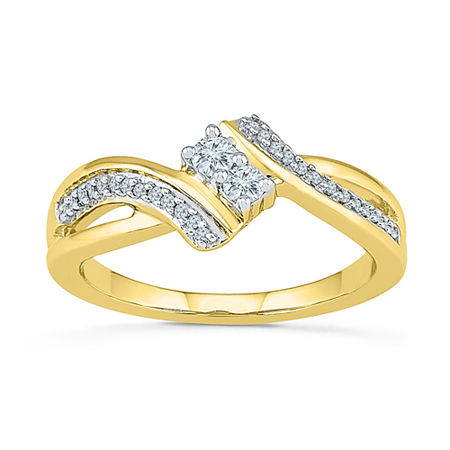 Click here for Womens 1/5 CT. Natural White Diamond 10K Gold Cock... prices