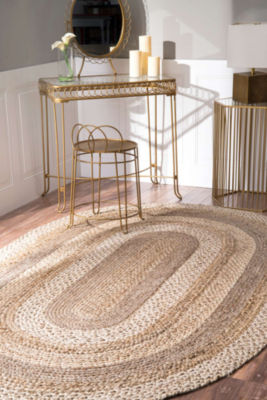 nuLoom Charlene Braided Border Jute Rug, Color: Natural - JCPenney