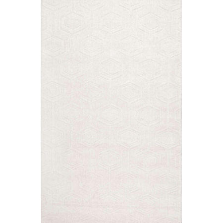 Click here for nuLoom Hand Woven Ambrose Rug  One Size  White prices