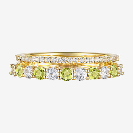 Click here for Womens Lab Created Gemstone 14K Gold Over Silver S... prices