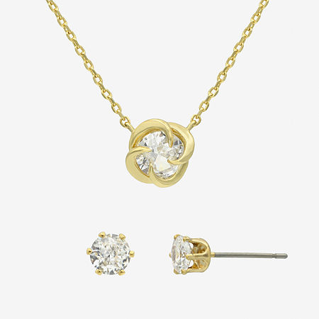 Click here for Sparkle Allure Womens Cubic Zirconia 14K Gold Over... prices