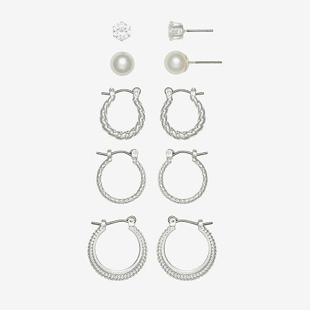 Click here for Mixit Womens Simulated Pearl Stainless Steel Round... prices