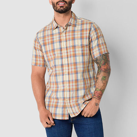 Click here for Frye and Co. Plaid Jacquard Mens Short Sleeve Regu... prices