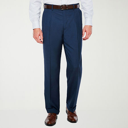 Click here for Stafford Sharkskin Stretch Pleated Pants Classic F... prices