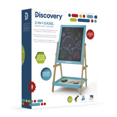 Discovery Kids 2-in-1 Wood Easel, Color: Blue - JCPenney