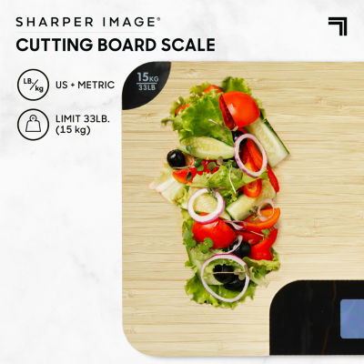Sharper Image Bamboo Cutting Board + Scale, Color: Brown - JCPenney