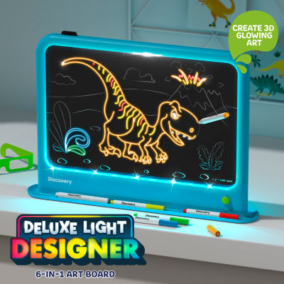 Discovery Kids Deluxe Light Designer 6-in-1 Art Board, Color: Blue ...