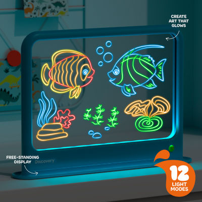 Discovery Kids Deluxe Light Designer 6-in-1 Art Board, Color: Blue ...