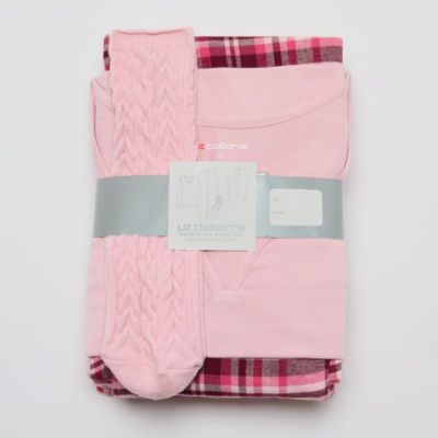 Liz Claiborne Womens Plus Long Sleeve 4-pc. Pant Pajama Set - JCPenney