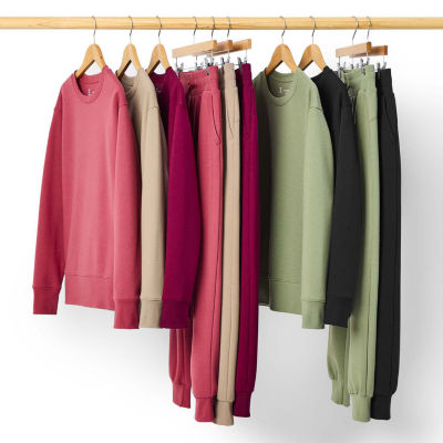 Xersion Womens Super Soft Fleece Crew Neck Long Sleeve Sweatshirt ...