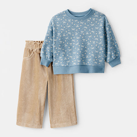 Click here for Carters Baby Girls 2-Piece Bow Top and Corduroy Pa... prices