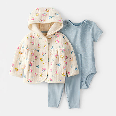 Click here for Carters Baby Girls Floral Quilted Little Jacket  B... prices