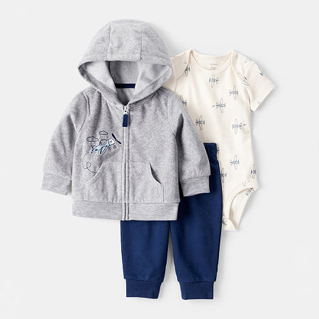 Click here for Carters Baby Boys 3-pc. Pant Set  12 Months  Gray prices