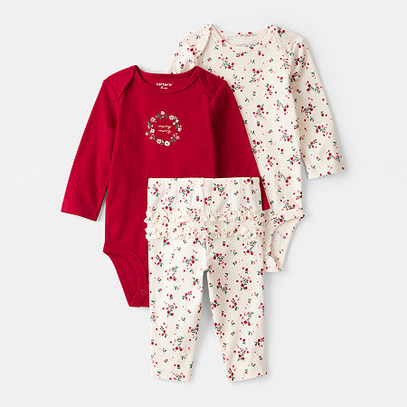 Click here for Carters Baby Girls 3-pc. Pant Set  3 Months  Red prices