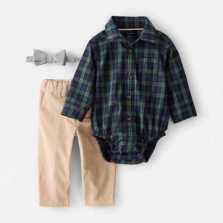 Click here for Carters Baby Boys Plaid Print Bodysuit  Bow Tie an... prices