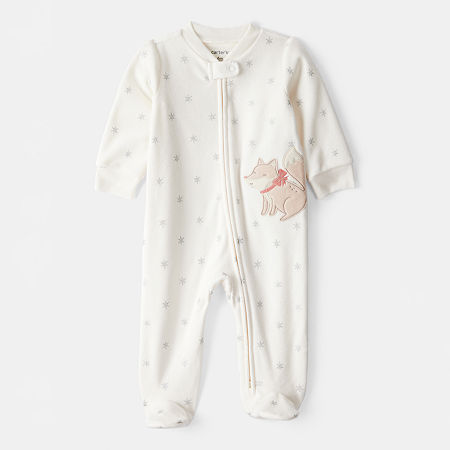 Click here for Carters Baby Girls Fox Zip-Up Sleep and Play Cover... prices