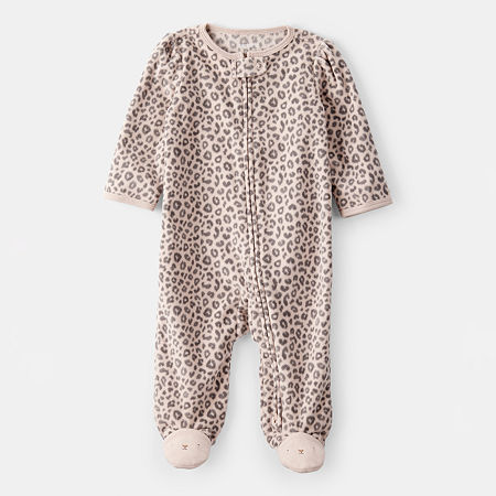 Click here for Carters Baby Girls Leopard Print Long Sleeves Slee... prices