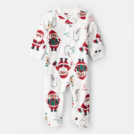 Click here for Carters Baby Boys or Baby Girls Santa Print Loose-... prices