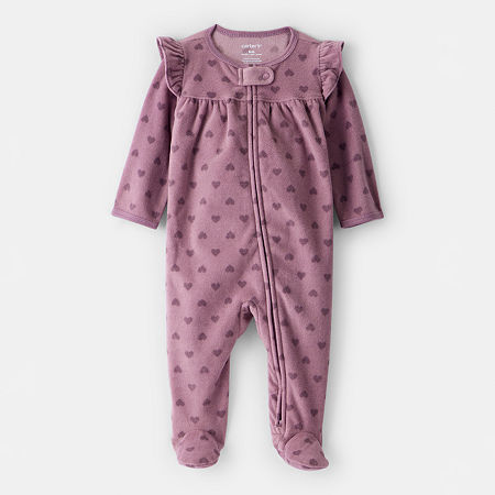Click here for Carters Baby Girls Heart Print Long-Sleeve Sleep a... prices