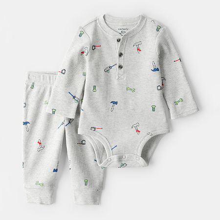 Click here for Carters Baby Boys 2-Piece Construction Thermal Bod... prices