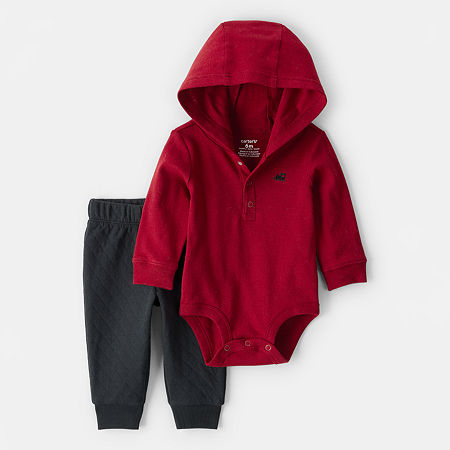Click here for Carters Baby Boys 2-Piece Hooded Bodysuit and Pant... prices
