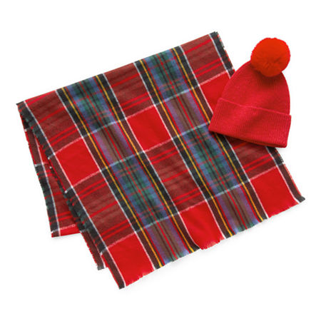 Click here for Liz Claiborne Plaid Boxed 2-pc. Cold Weather Set... prices