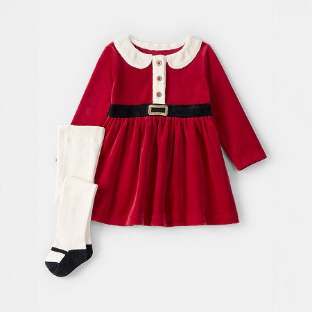 Click here for Carters Baby Girls Long Sleeve Fitted A-Line Dress... prices