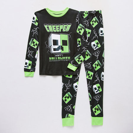 Click here for Big Kid Boys Minecraft Crew Neck Long Sleeve 2-pc.... prices
