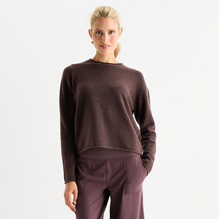 Click here for Stylus Womens Crew Neck Long Sleeve Pullover Sweat... prices