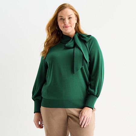 Click here for Liz Claiborne Plus Womens Long Sleeve Pullover Swe... prices