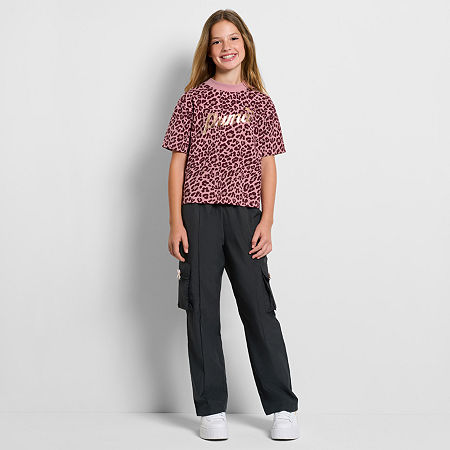 Click here for PUMA Big Kid Girls Crew Neck Short Sleeve Boxy Fit... prices
