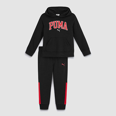 PUMA Big Kid Boys 2-pc. Pant Set  Large (14-16)  Black