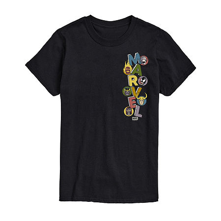 Click here for Mens Crew Neck Short Sleeve Regular Fit Marvel Big... prices