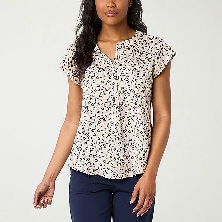 Click here for Liz Claiborne Womens Split Crew Neck Short Sleeve... prices