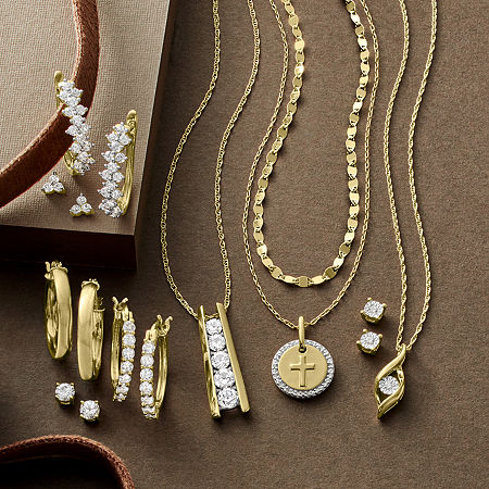 Click here for Yes  Please! Womens Lab Created White Sapphire 14K... prices