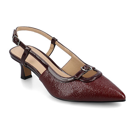 Click here for Journee Collection Womens Pointed Closed Toe Kitte... prices