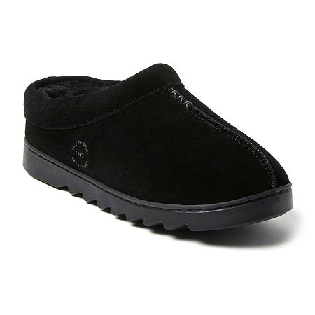 Click here for Dearfoams Womens Slip-On Slippers  6  Black prices