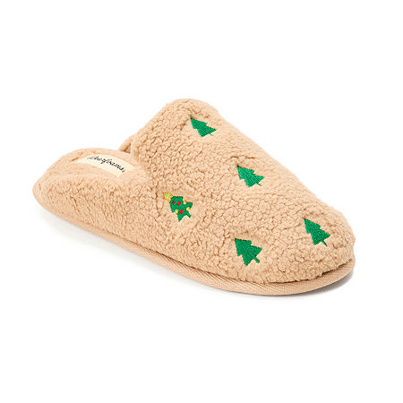 Click here for Dearfoams Womens Slip-On Slippers  Small  Brown prices