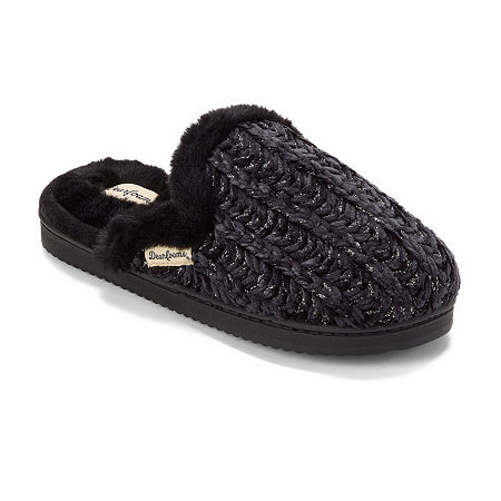 Click here for Dearfoams Womens Paris Chenille Shaped Tab Scuff S... prices