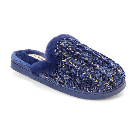 Click here for Dearfoams Womens Paris Chenille Shaped Tab Scuff S... prices